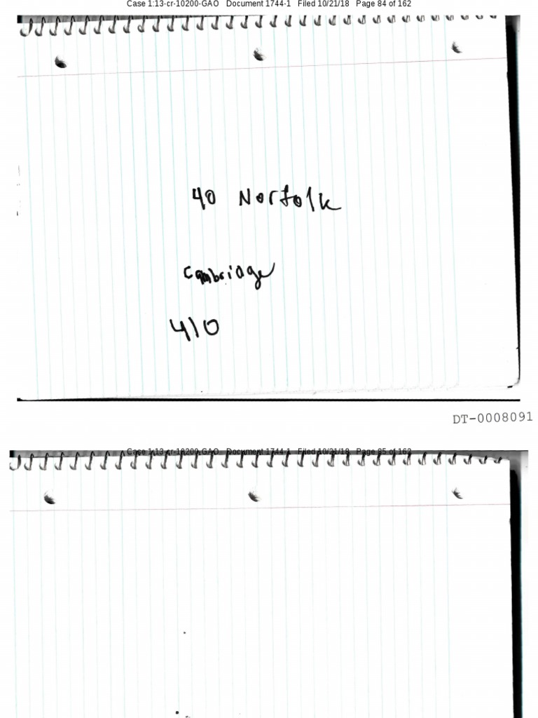 Dzhokhar Tsarnaev Interrogation Notes | PDF | Sources | Document