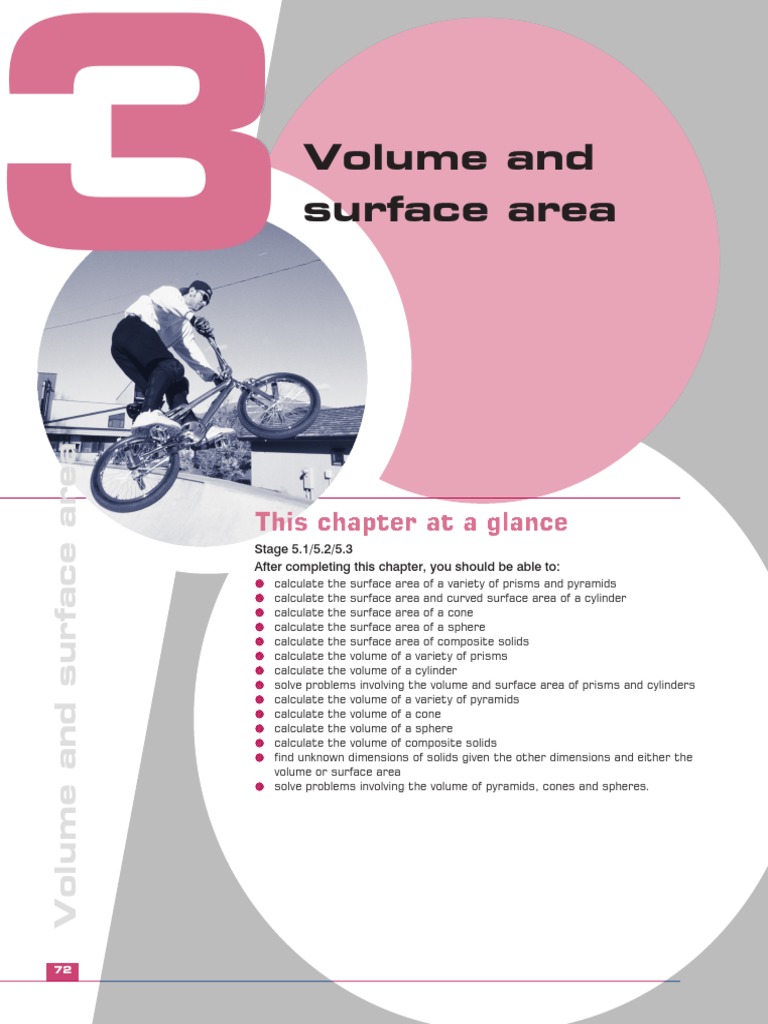 Chapter 3 - SA and Volume PDF | PDF | Area | Volume