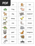 Animals Chart | PDF