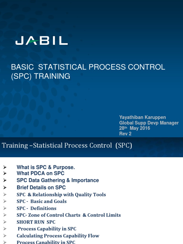 SPC Training: Basics & Techniques | PDF