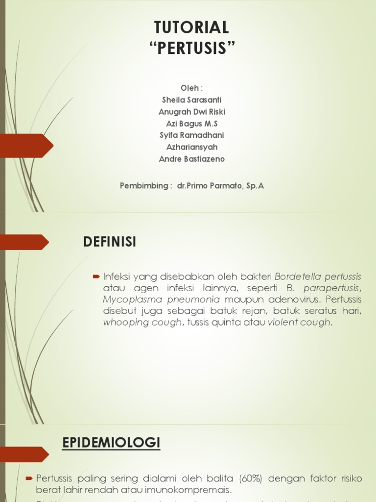 Tutorial Pertusis | PDF