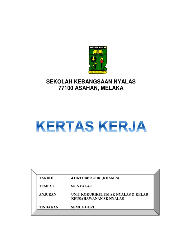 Kertas Kerja Hari Keusahawanan 2018 | PDF Kertas Kerja Hari Keusahawanan 2018 | PDF