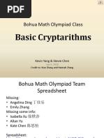 Cryptarithmetic Problem | PDF | Mathematics | Applied Mathematics