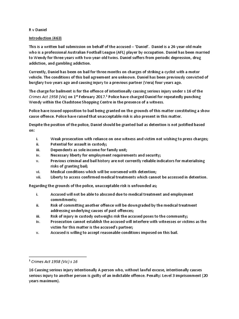 Bail Assignment | PDF | Bail | Remand (Detention)