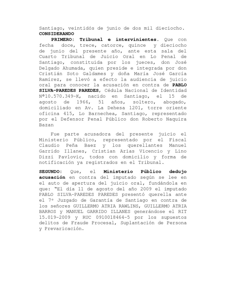 Juicio por Suplantación y Fraude Procesal | PDF | Apelación ...