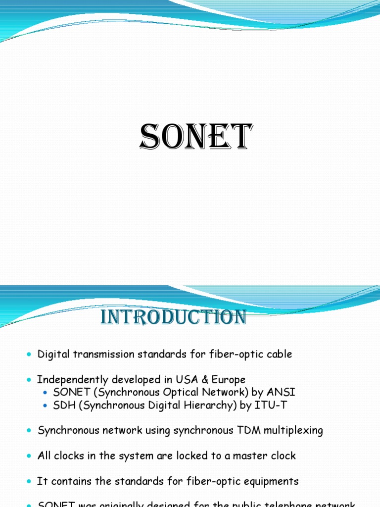 Sonet SDH DWDM | PDF | Wavelength Division Multiplexing | Telecommunications Infrastructure