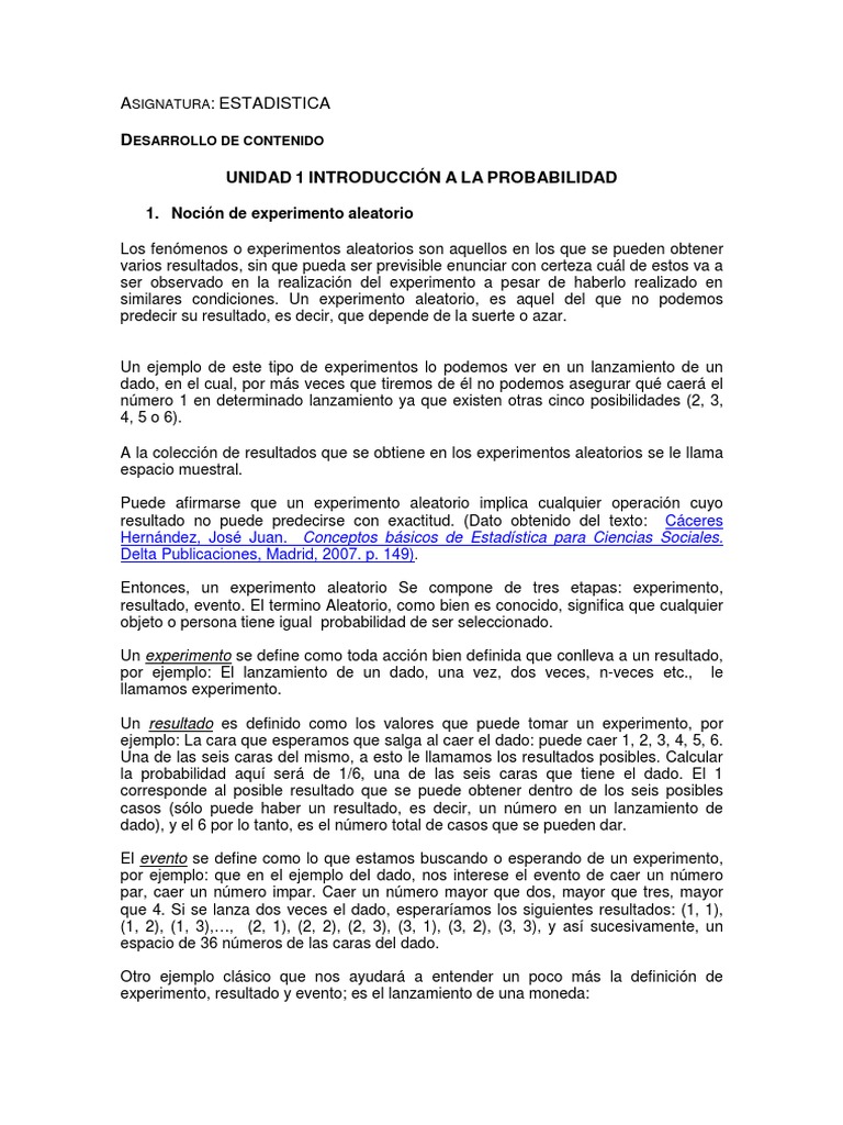 Introduccion Probabilidad PDF | PDF | Aleatoriedad | Probabilidad