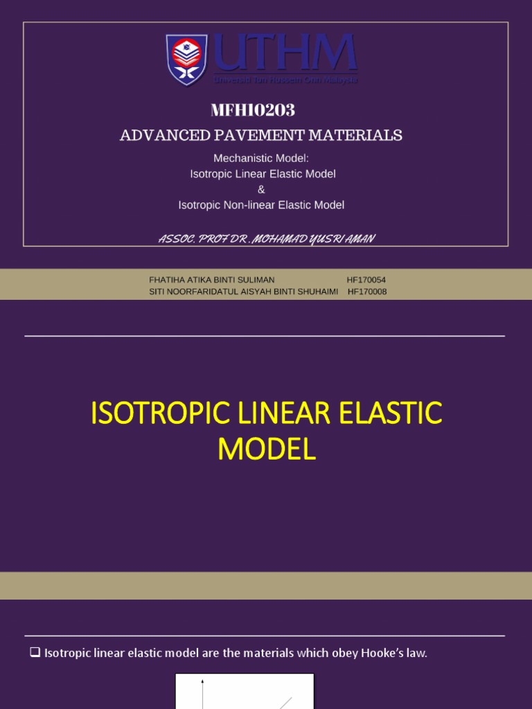 Isotropic Linear and Non Linear | PDF | Elasticity (Physics) | Linear ...