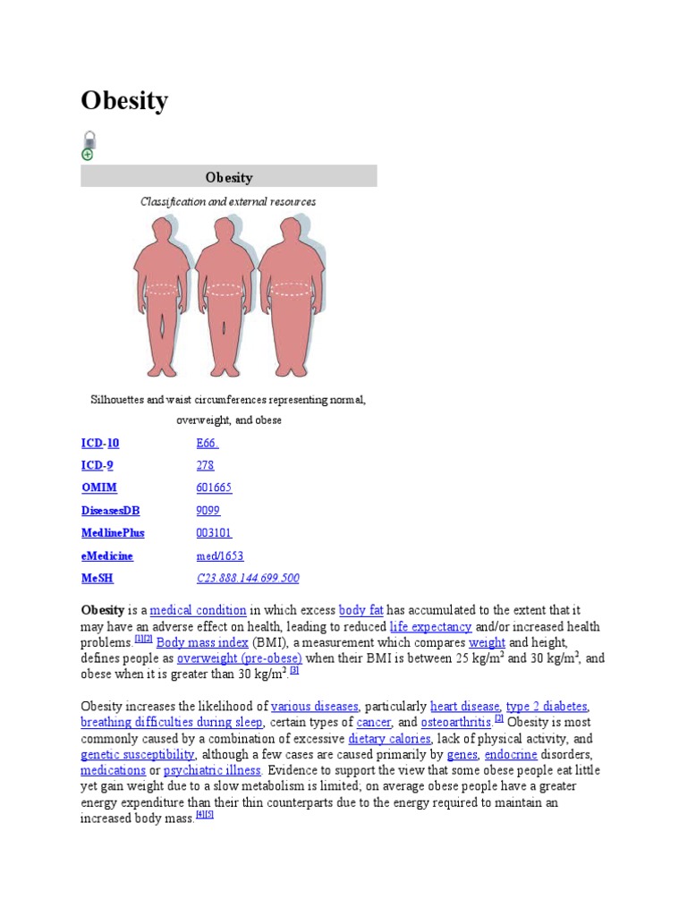 Obesity | PDF | Obesity | Dieting