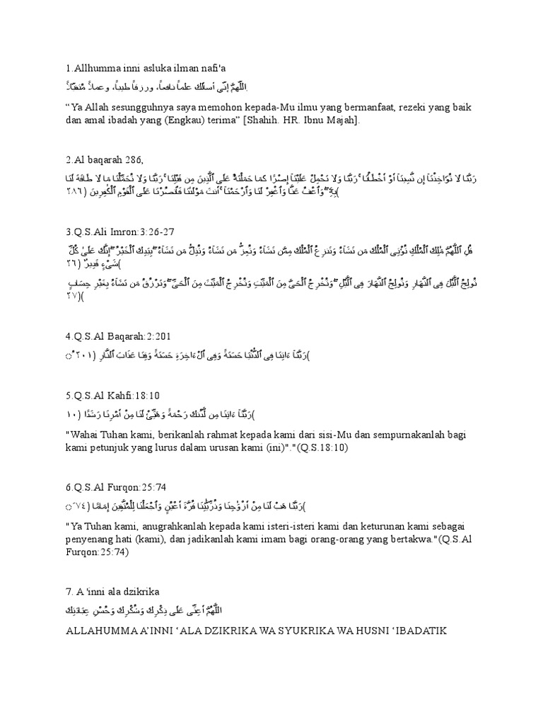 Dzikir Doa Maghrib | PDF