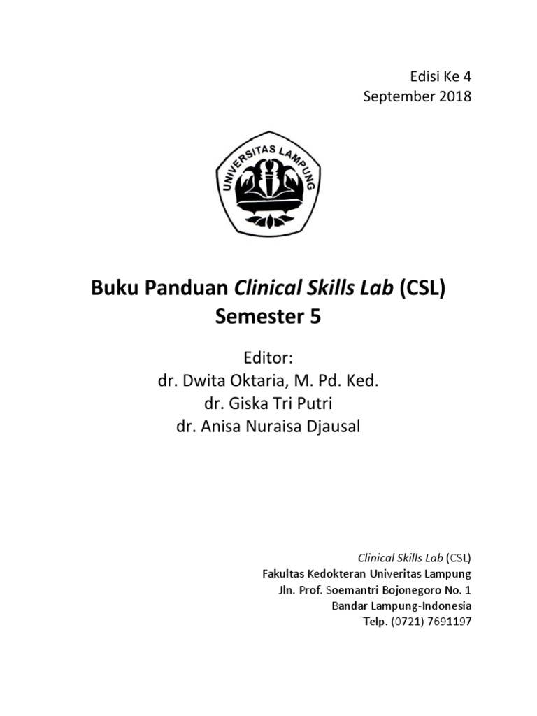 Buku Panduan Mahasiswa CSL 5 2018-2019 | PDF
