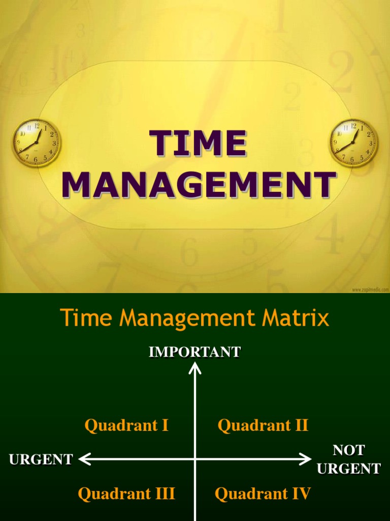 Time Management | PDF | Time Management | Professional Skills