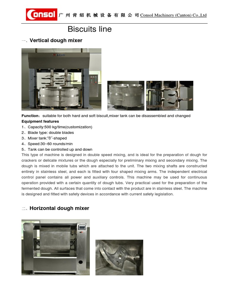 Biscuit Production Equipment Overview | PDF | Belt (Mechanical) | Dough