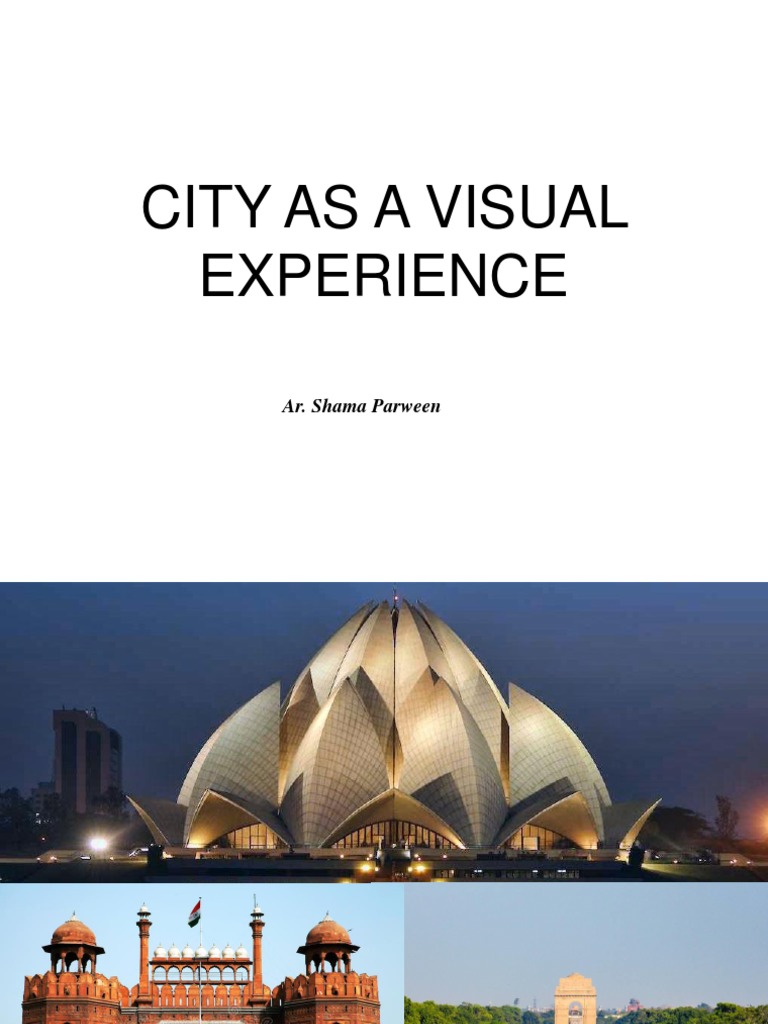 City As A Visual Experience | PDF