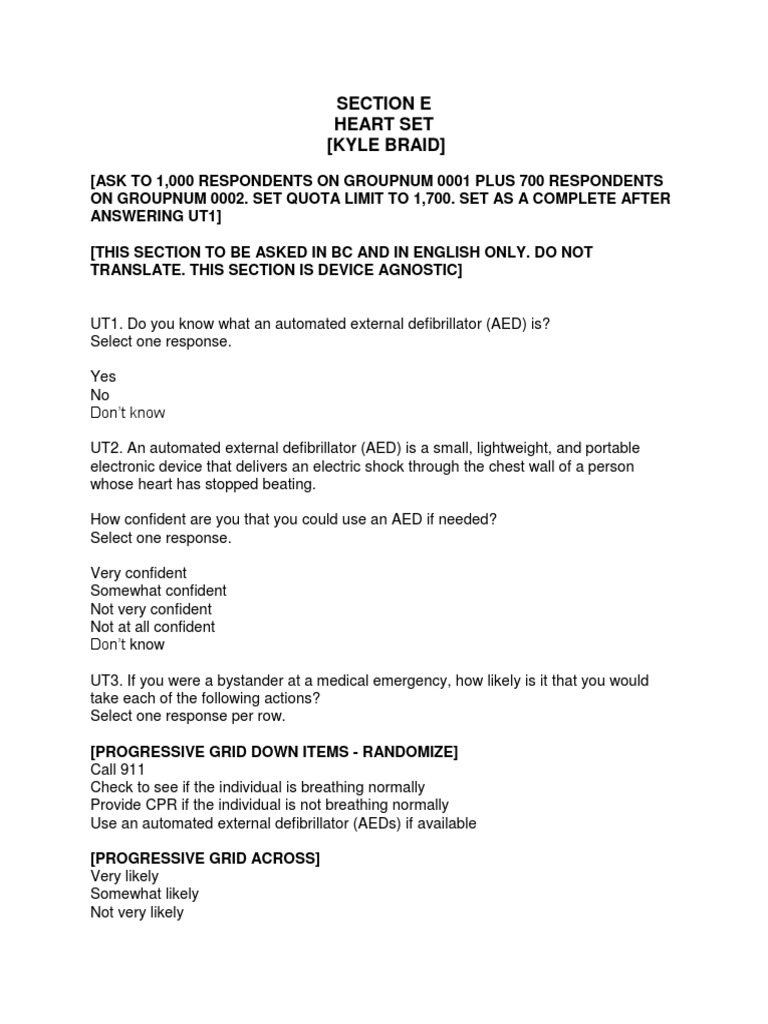 Section E Heart Set (Kyle Braid) | PDF | Medical Equipment | Equipment