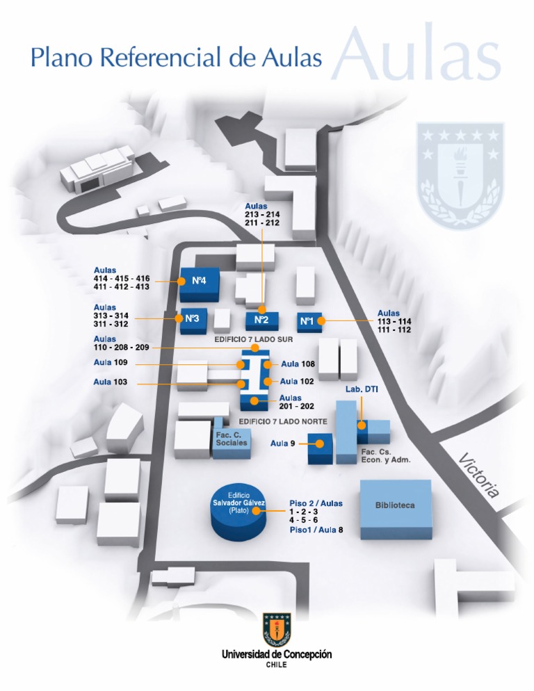 mapa aulas UdeC