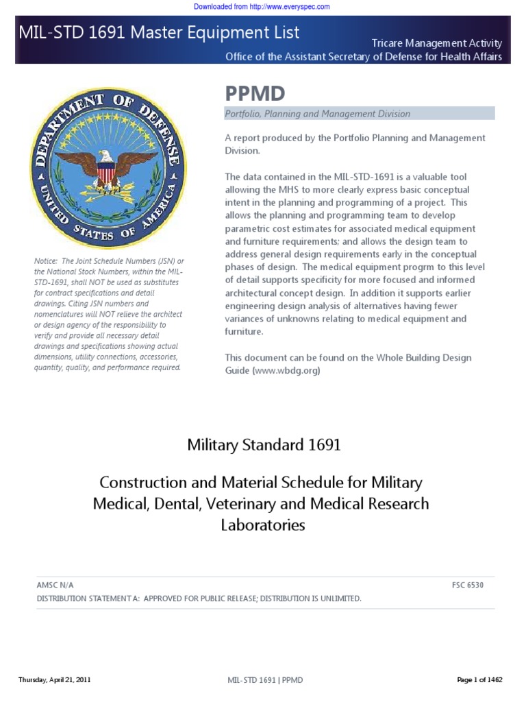 Mil STD 1691 - 2011 | PDF | Specification (Technical Standard ...