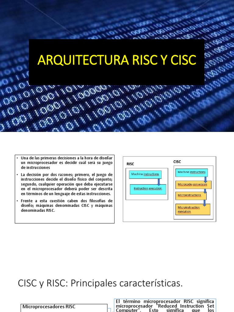 Arquitectura Risc Y Cisc Pdf Unidad Central De Procesamiento