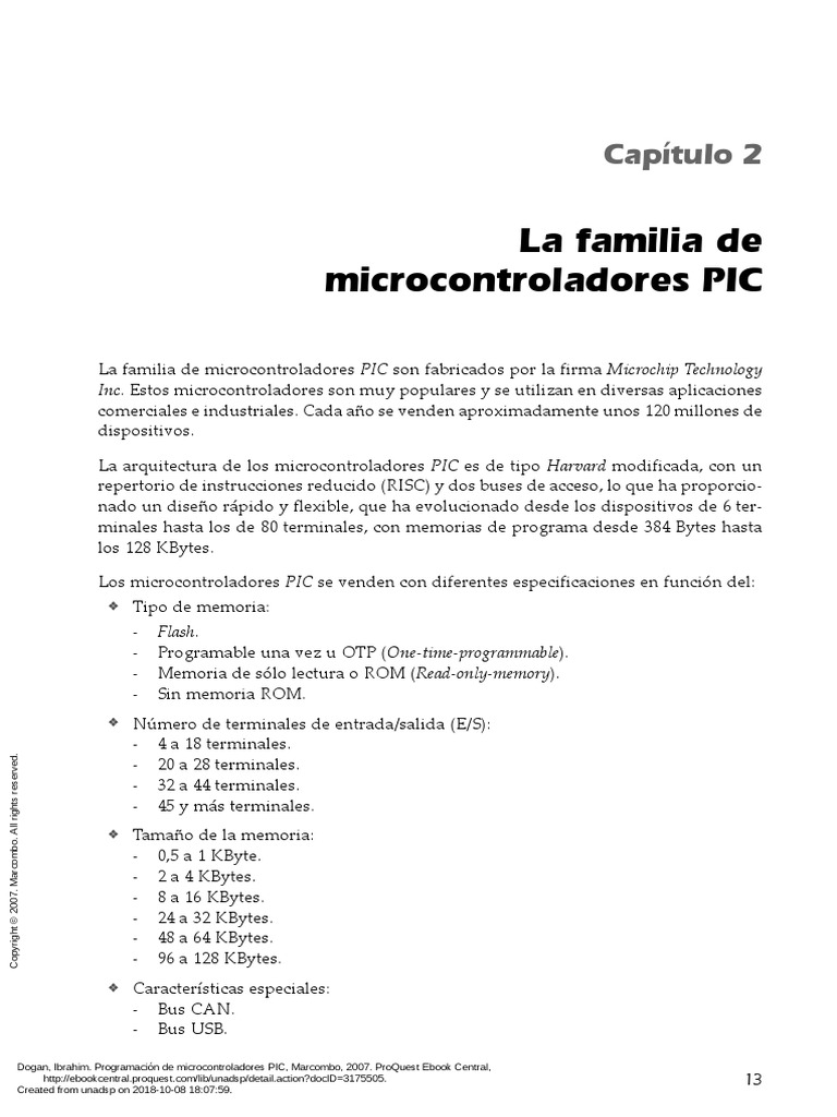 Programación de Microcontroladores PIC (PG 24 59) | PDF | Microcontrolador | Programa de computadora