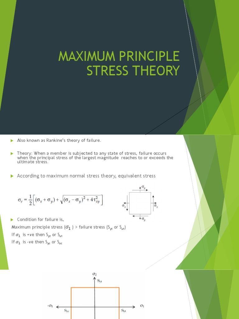 Max Principle Stress | PDF