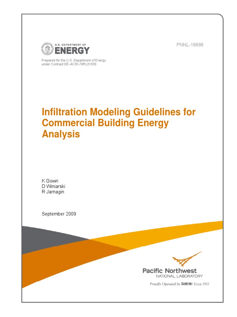 Infiltration Modeling Guidelines For Commercial Building Energy ...