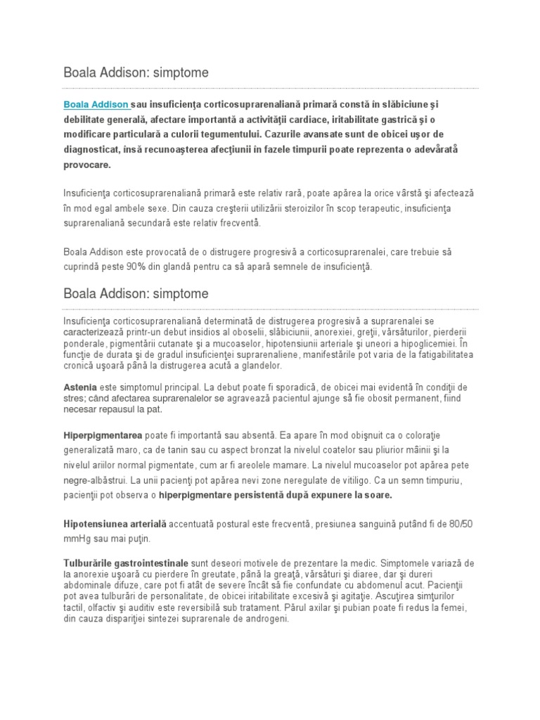 Boala Addison | PDF