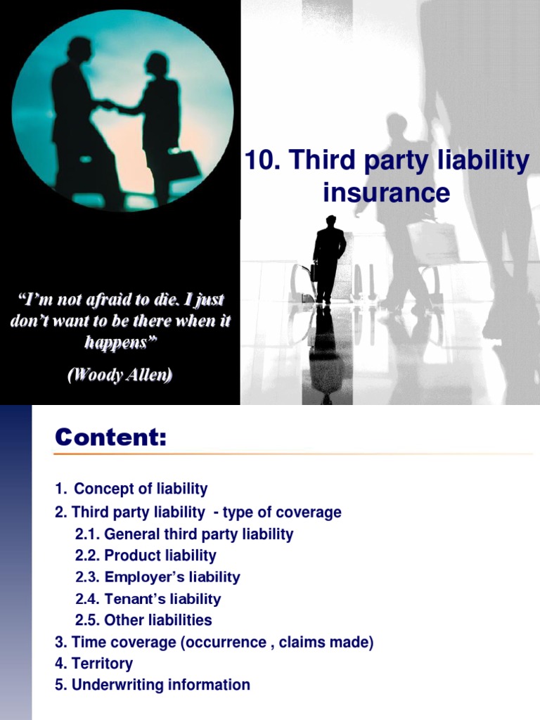 Third Party Liability Insurance PDF | PDF | Liability Insurance | Legal ...