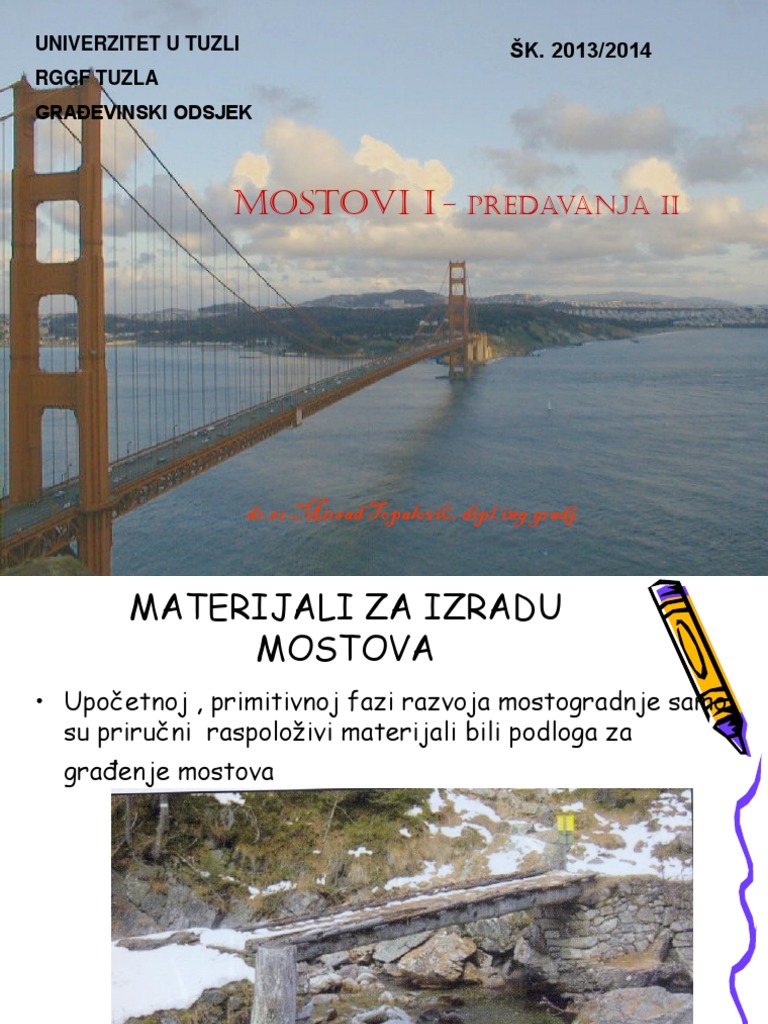 08 Ovjeseni Mostovi | PDF
