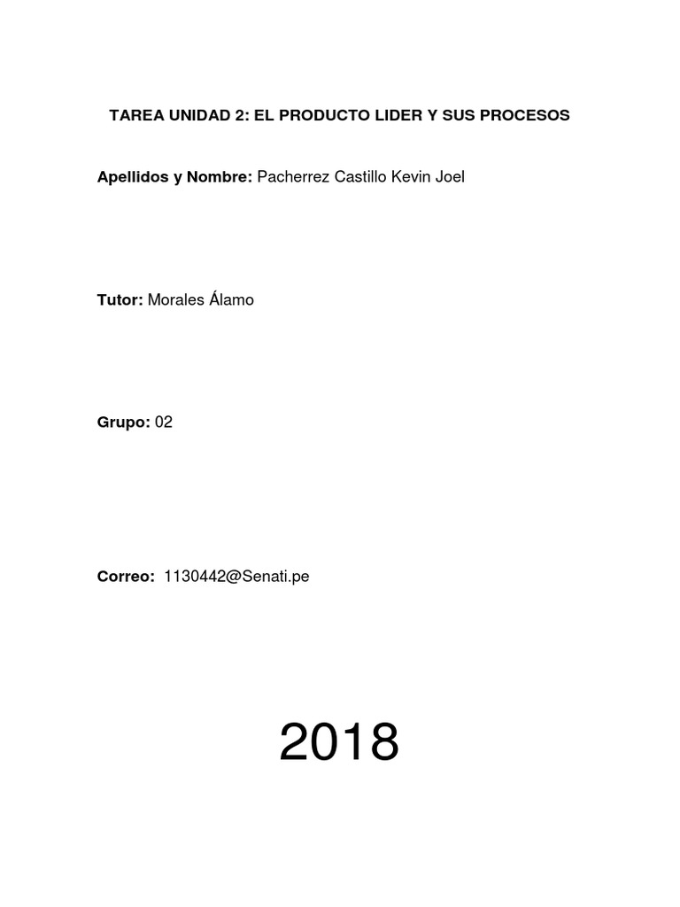 Tarea Unidad 2 Icat Sub | PDF | Calidad (comercial) | Cliente