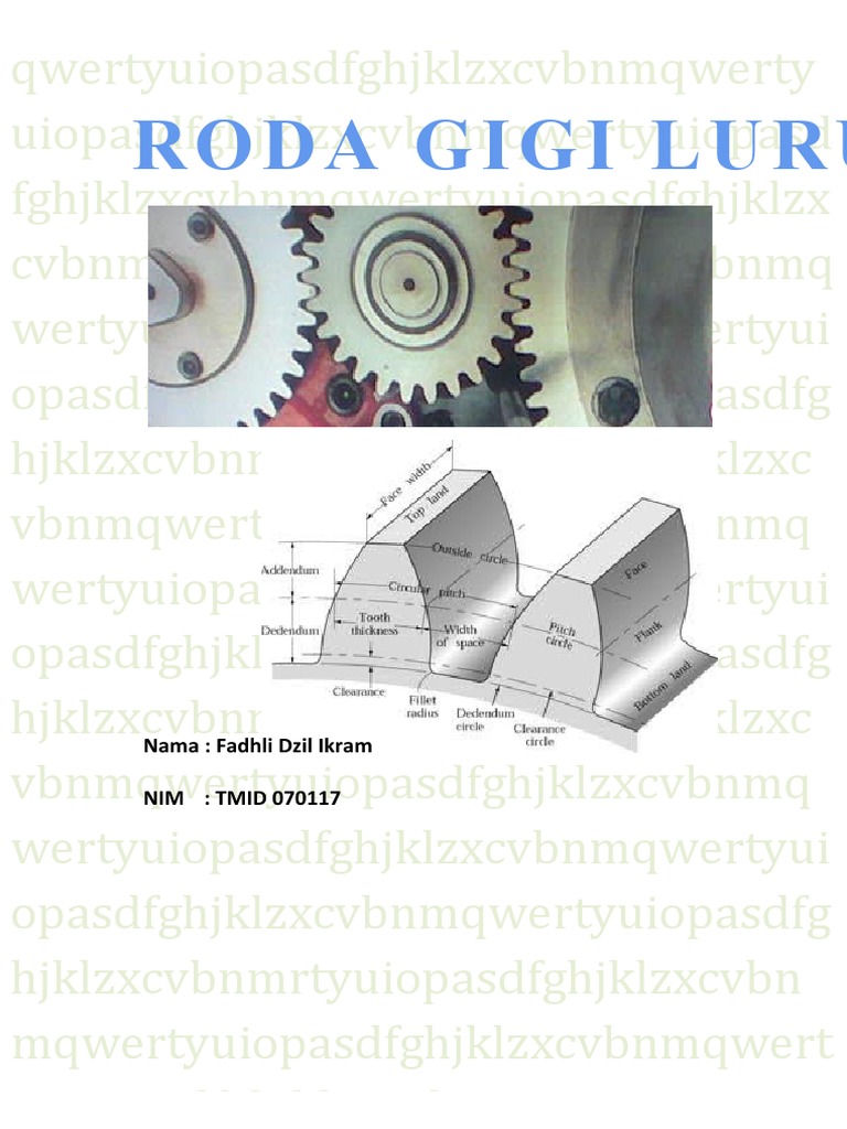 Roda Gigi Lurus | PDF
