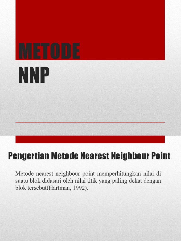 Metode Nearest Neighbor Point (NNP) | PDF | Metode & Bahan Ajar | Komputer