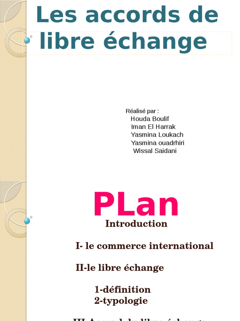 Accord de Libre-Échange Maroc-UE | PDF | Libre-échange | Échange ...