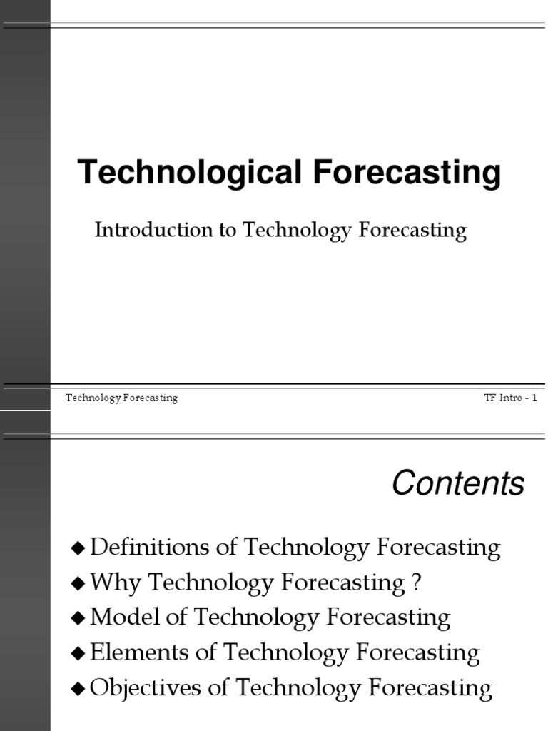 Technological Forecasting | PDF | Forecasting | Business
