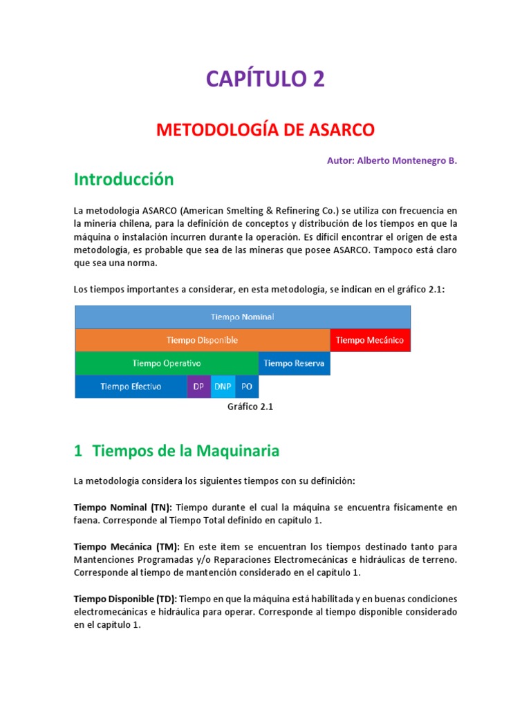 Metodología ASARCO en Minería Chilena | PDF | Naturaleza