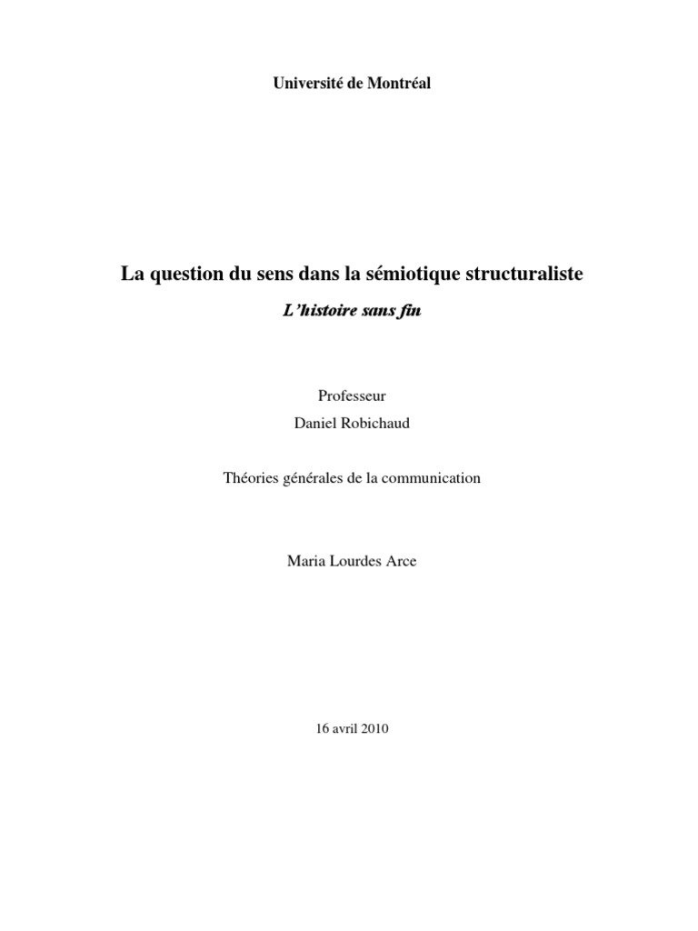 Analyse Narrative Selon Greimas | PDF | la communication | Sémiotique