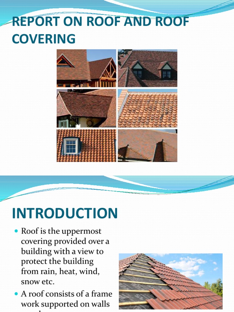 Report On Roof and Roof Covering | PDF | Roof | Truss