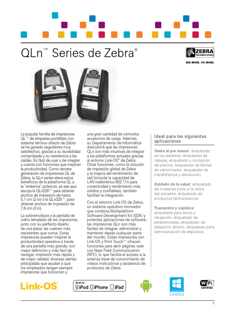 QLN320 | PDF | Impresora (Computación) | Red de computadoras