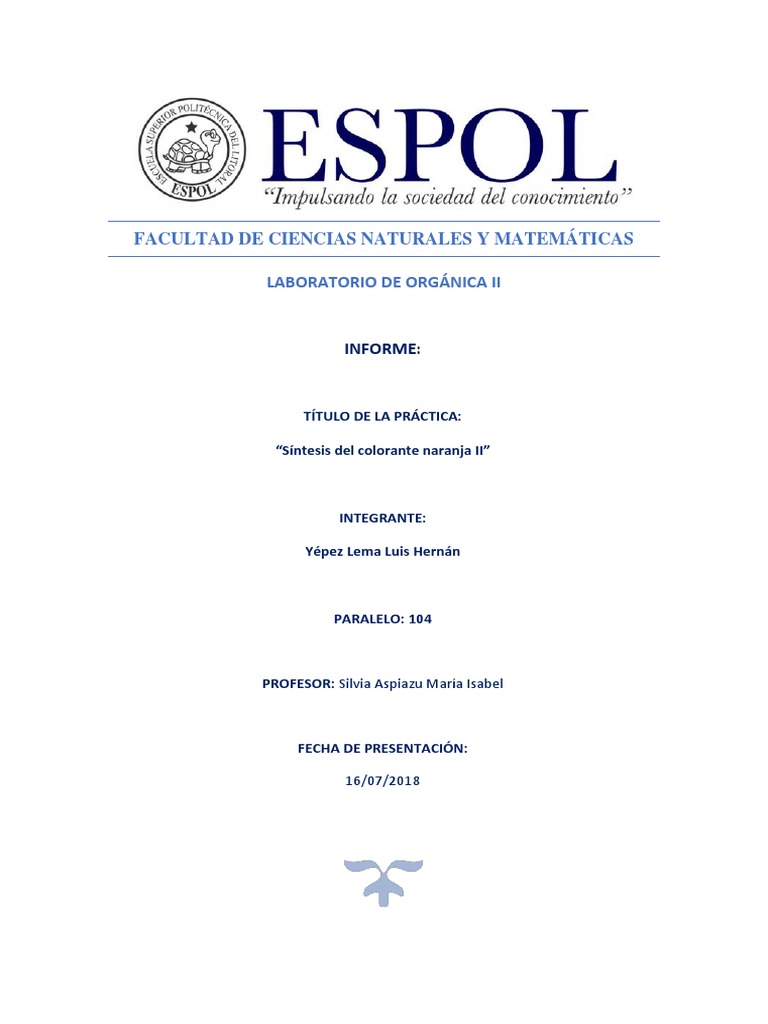 Inf Colorante Naranja II | PDF | Síntesis orgánica | Sal (química)