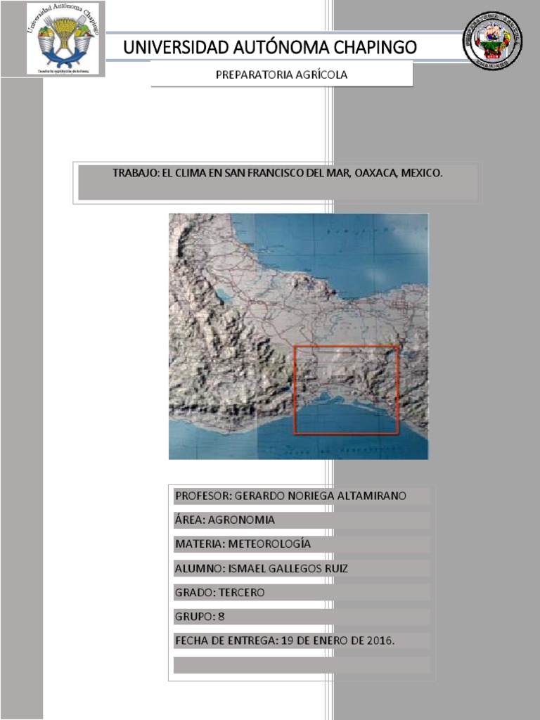 Clima en el Istmo de Tehuantepec | PDF | Luz de sol | Nieve