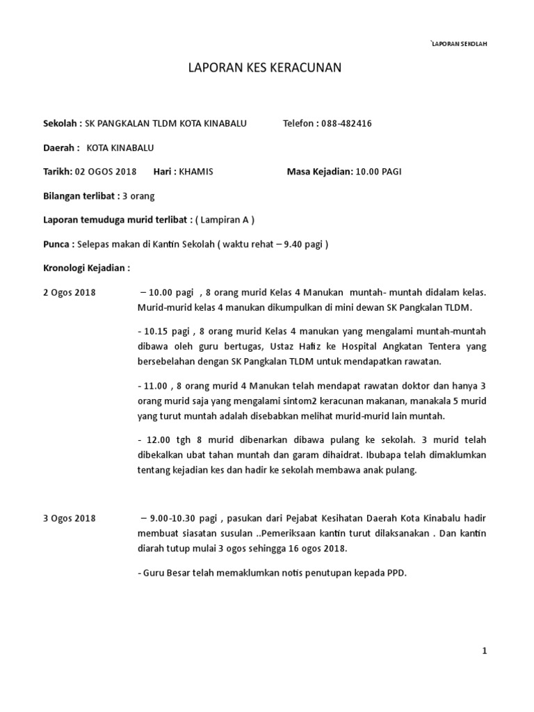 Contoh Surat Rasmi Laporan Kerja Dari Company Ke Company Lain ...