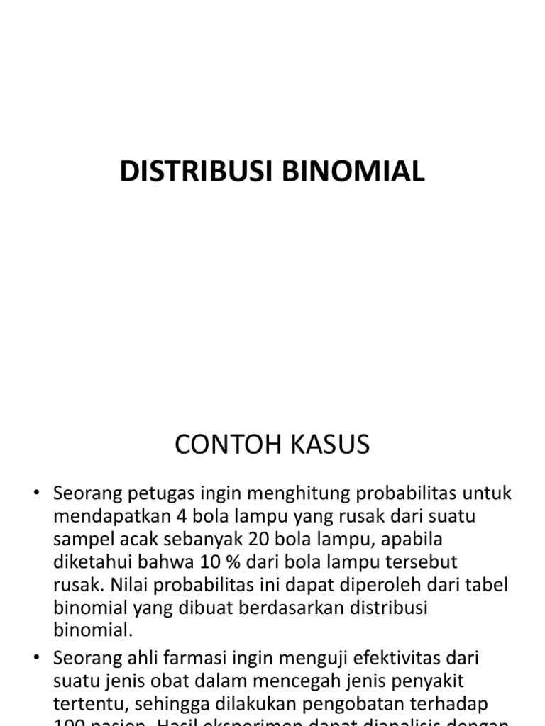 Distribusi Binomial | PDF