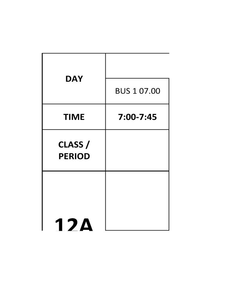 DP Time Table | PDF
