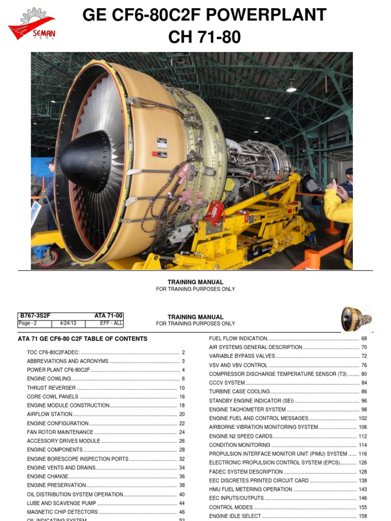 B767 Ata 70 80 | PDF | Turbine | Engines