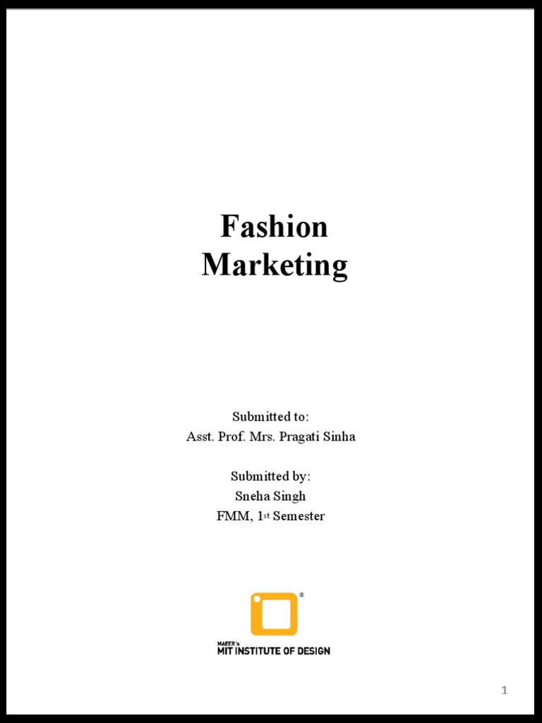 Fashion Marketing and Merchandising | PDF | Direct Marketing | Marketing