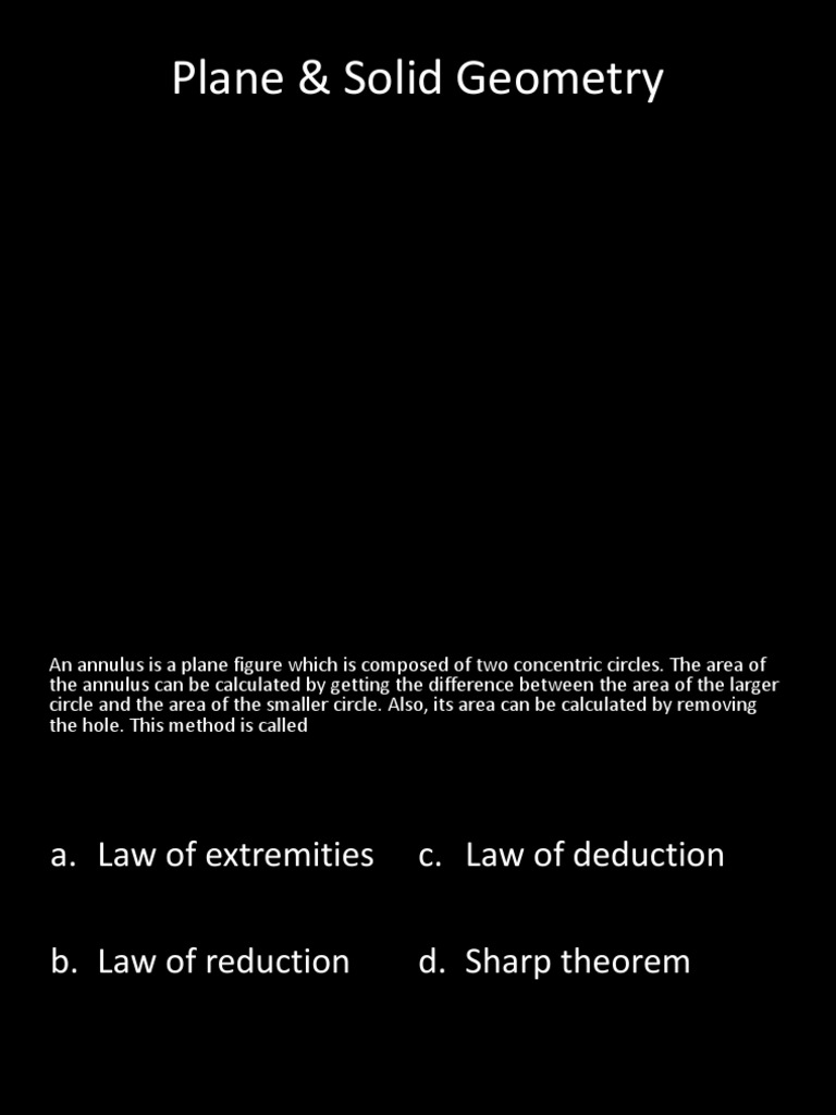 Plane and Solid Geometry | Download Free PDF | Circle | Angle