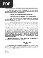 DECLARATION Non Pendency Form | PDF | Legal Procedure | Common Law