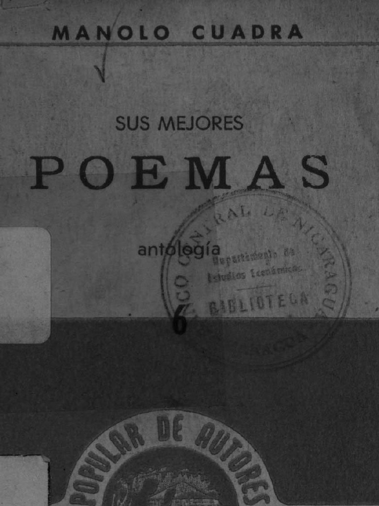 Manolo Cuadra - Antologia Sus Mejores Poemas | PDF