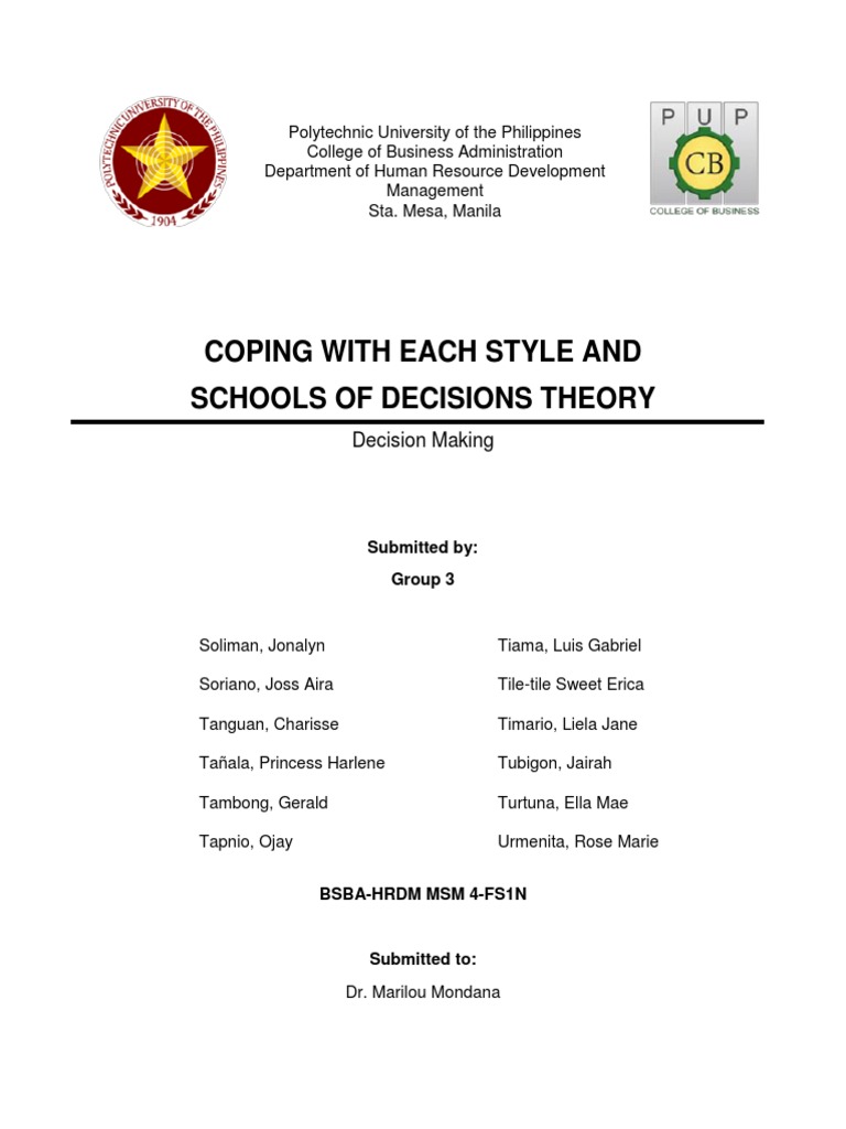 Group Report | PDF | Decision Theory | Instructional Design