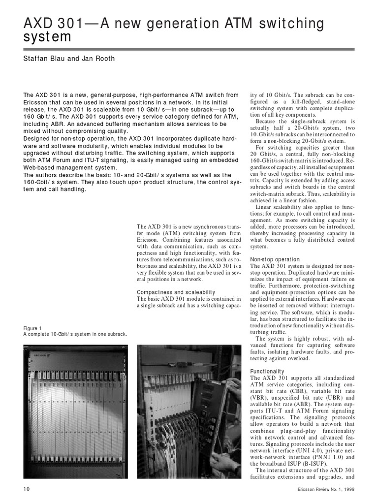 Axd 301 PDF | PDF | Asynchronous Transfer Mode | Multiprotocol Label Switching