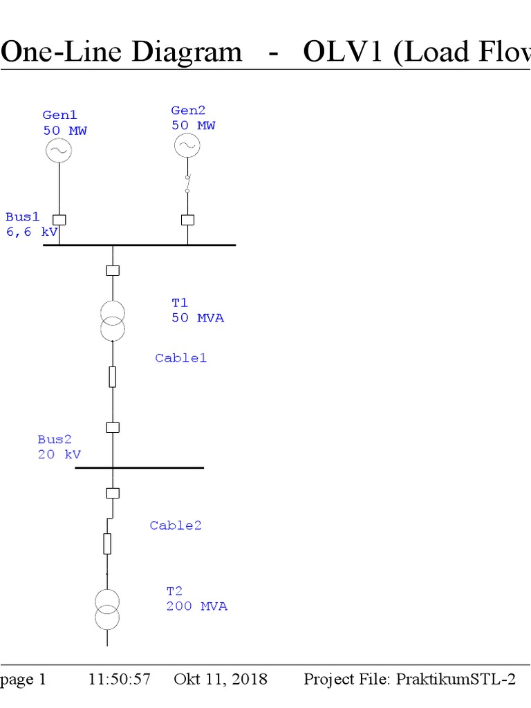 OLV1 (Load Flow Analysis) | PDF